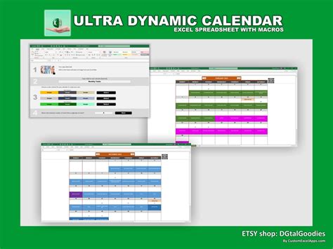Dynamic Calendar In Excel Powerful And User Friendly Works For Any