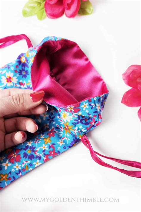 How To Make A Lined Drawstring Bag In Different Sizes