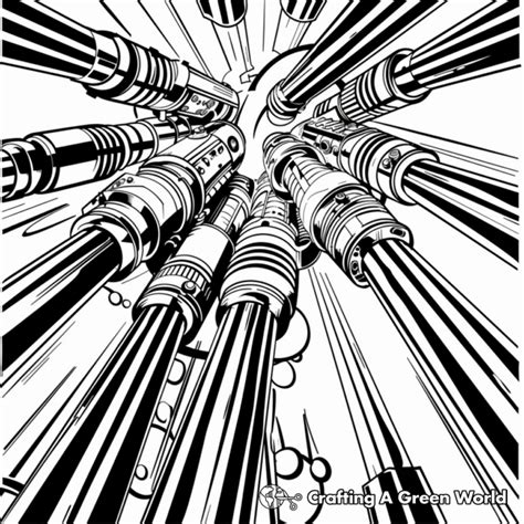Lightsaber Coloring Pages Free And Printable