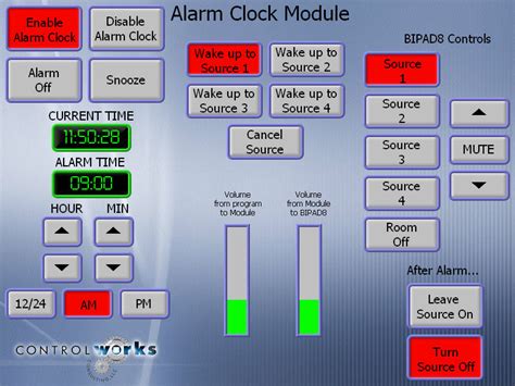 Crestron Module To Add Alarm Clock Functionality To A System Crestron