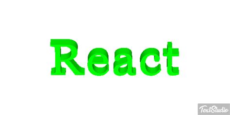 React Word Animated  Logo Designs