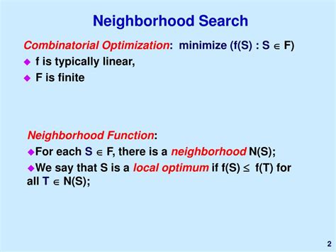 Ppt Very Large Scale Neighborhood Search Powerpoint Presentation Free Download Id 4406759
