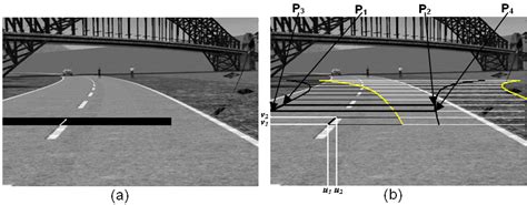 Detection Of An Road Lane Feature By Hough Transform Download Scientific Diagram