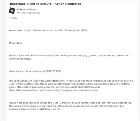 Important Right To Erasure Action Requested Platform Usage