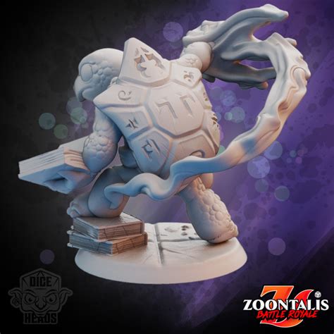 3d Printable Turtle Wizard Pre Supported Included By Dice Heads