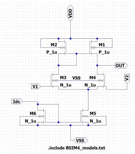 Differential Amplifier Circuit Simulation Using Ltspice Circuit Generator