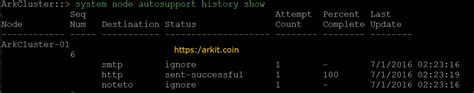 autosupport manual configuration netapp cluster mode