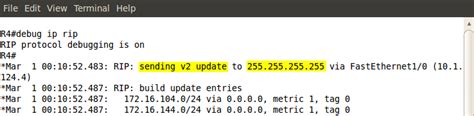 Hacking Cisco Lab RIPv Broadcast Updates