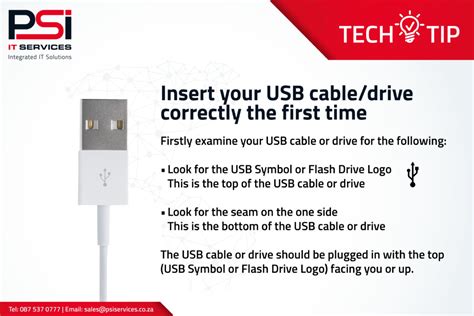 Tech Tip Insert Your USB Cable Correctly The First Time PSI IT Services