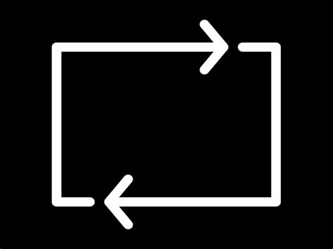 Repeat Square Arrows Loop Cycle And Synchronization Icon Vector File