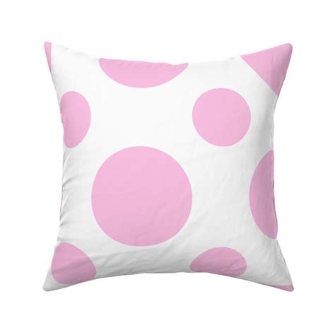 Raspberry Dots Fabric Spoonflower
