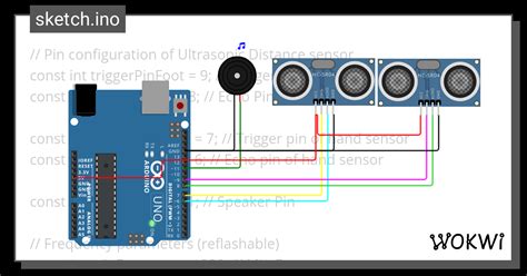 Ultrasonic Wokwi Esp32 Stm32 Arduino Simulator