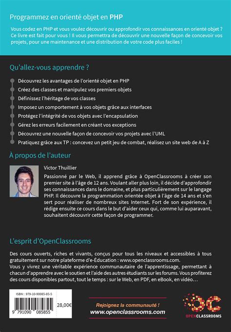 PDF Programmez en orienté objet en PHP PDF Télécharger Download