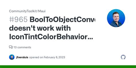 Booltoobjectconverter Doesnt Work With Icontintcolorbehavior In