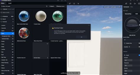 download model or material failed get help d5 render forum