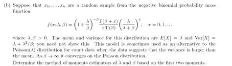 Solved Suppose That X1 Xn Are A Random Sample From The Chegg Com