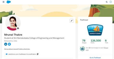 Mrunal Thakre On Linkedin Salesforce Trailhead Certificationjourney Developer Administrator…