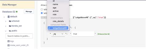 Console Allow Computed Field Of Boolean Data Type To Compare With