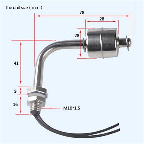 Stainless Steel Float Switch Right Angle Vertical Grandado