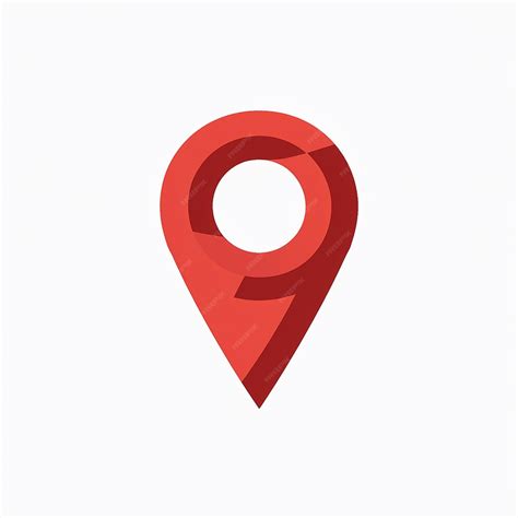 Premium Vector Red Location Pin Icon For Maps And Navigation Applications Triangular Design