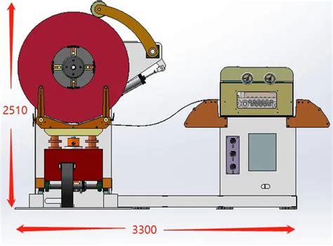 Coil Straightener 2 In 1 Precision Leveling Machine Heavy Duty Decoiler Machine Decoiler