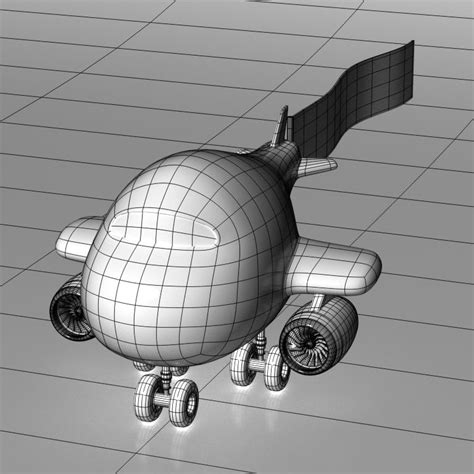 귀여운 비행기 장난감 3d 모델 6 Obj Ma Fbx Free3d