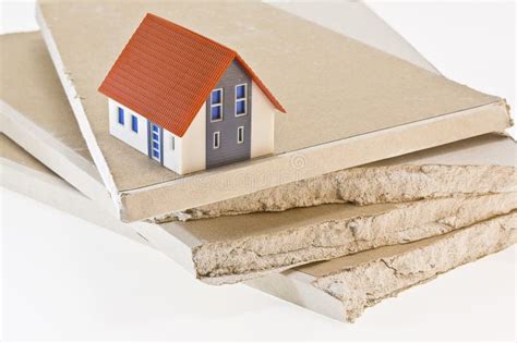 Drywall Material In Building Activity And Construction Industry Plasterboard Concept Stock
