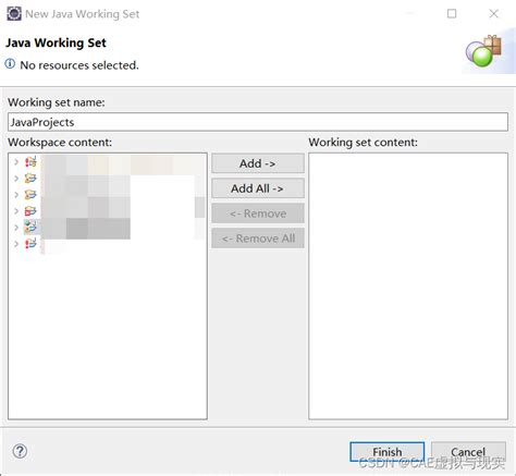 eclipse中working sets是用来做什么的？ eclipse working set csdn博客
