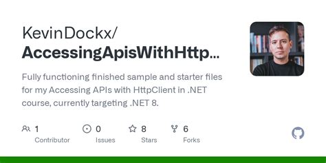 Github Kevindockx Accessingapiswithhttpclient Fully Functioning Finished Sample And Starter