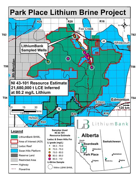 Lithiumbank Announces Largest Known Lithium Brine Resources In North America And Highest