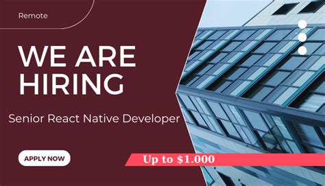 senior react native developer