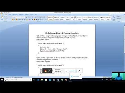 Class 8 Computer Applications Ch 8 Unary Binary Ternary Operators