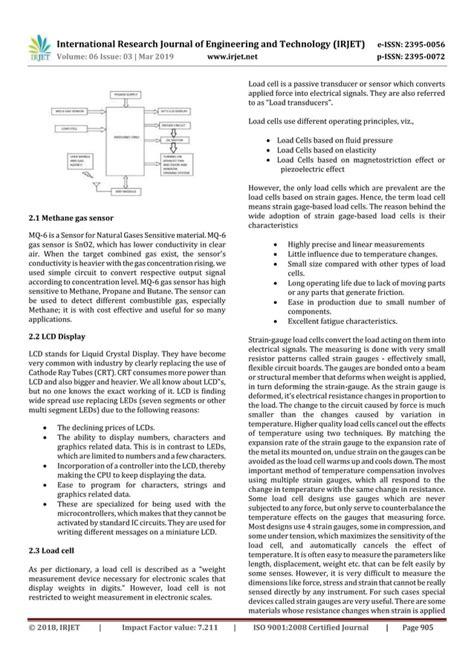 irjet iot based lpg gas booking and monitoring system pdf