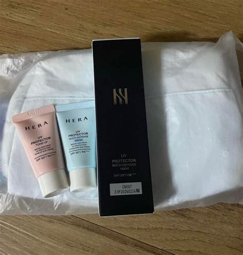 헤라 프레쉬 선크림 50ml 15ml 톤업 15ml 파우치 세컨웨어