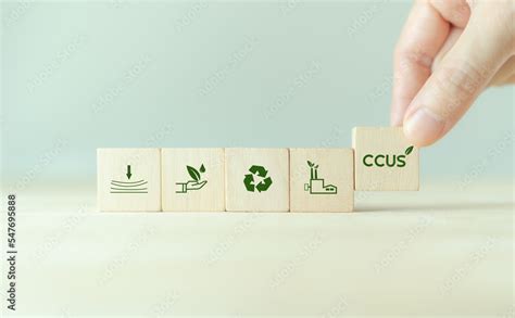 Carbon Capture Utilization And Storage Ccus Concept Technology Of Co2 Capturing And Store It