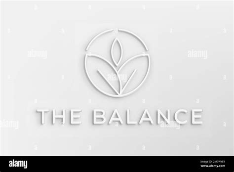 Editable Spa Business Logo Vector With The Balance Text Stock Vector