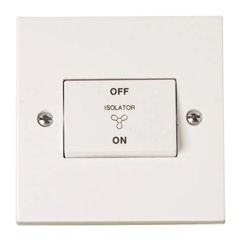 Click Scolmore Polar Prw020 10a 3 Pole Fan Isolation Plate Switch — Electricals Online