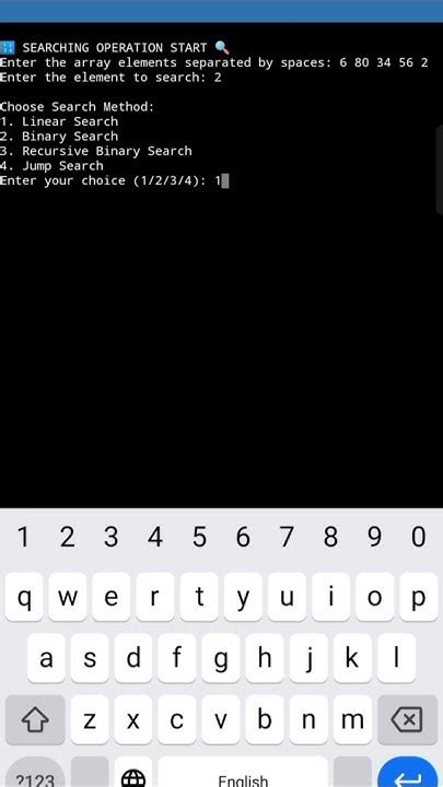 🔍 Searching Algorithms In Python User Input Based Search Linear