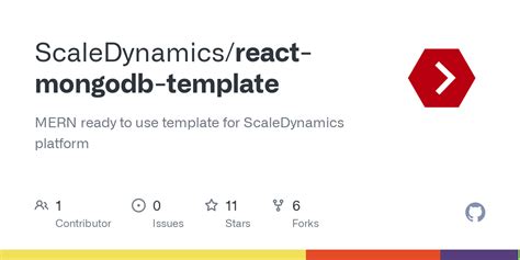 Github Scaledynamicsreact Mongodb Template Mern Ready To Use Template For Scaledynamics Platform
