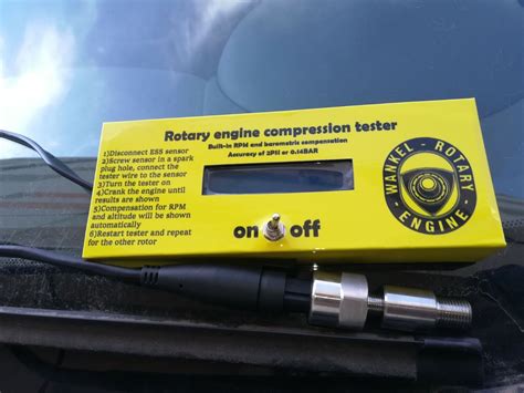 Rotary Engine Compression Tester Mazda Rx8 Rx7 13b 12a 20b Wankel