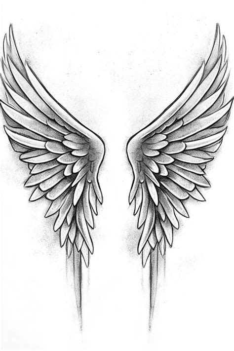 Angel Wings Tattoo Stencil Angle Wing Tattoos Alas Tattoo Wing