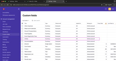 custom fields in request forms broken wrike help center