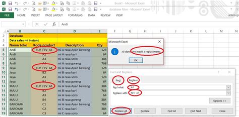 Microsoft Excel Fungsi Find And Replace Belajar Praktis