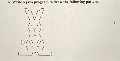 Solved Write A Java Program To Draw The Following Chegg