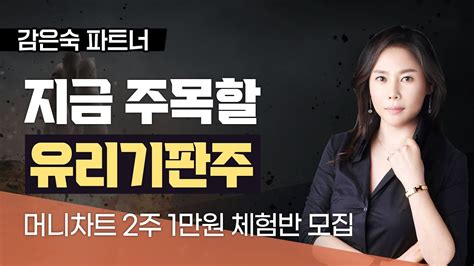 감은숙 파트너 지금 당장 주목해야 하는 유리기판 주 공개 Youtube