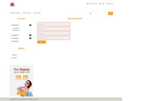 Angular 2 Shopping Cart Angular 2 And Codeigniter Rest Api By Octopuscodes