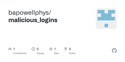 Github Bapowellphys Malicious Logins