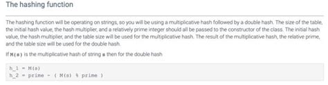 Solved Javai Need The Constructor Of The Stringhash Class To