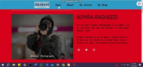 Nimra Rasheed On Linkedin Created My First Wordpress Website For Final Internship Project Of