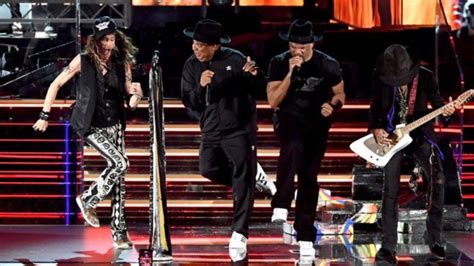 Watch Aerosmith And Run Dmcs Grammys Performance Of Walk This Way